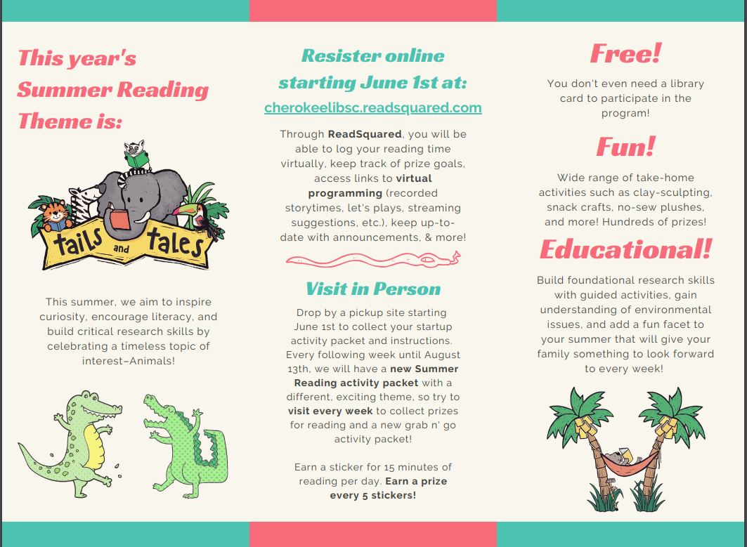 Children's Programs - Cherokee County Public Library